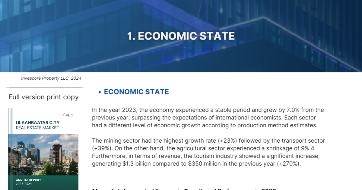 1. Economic State